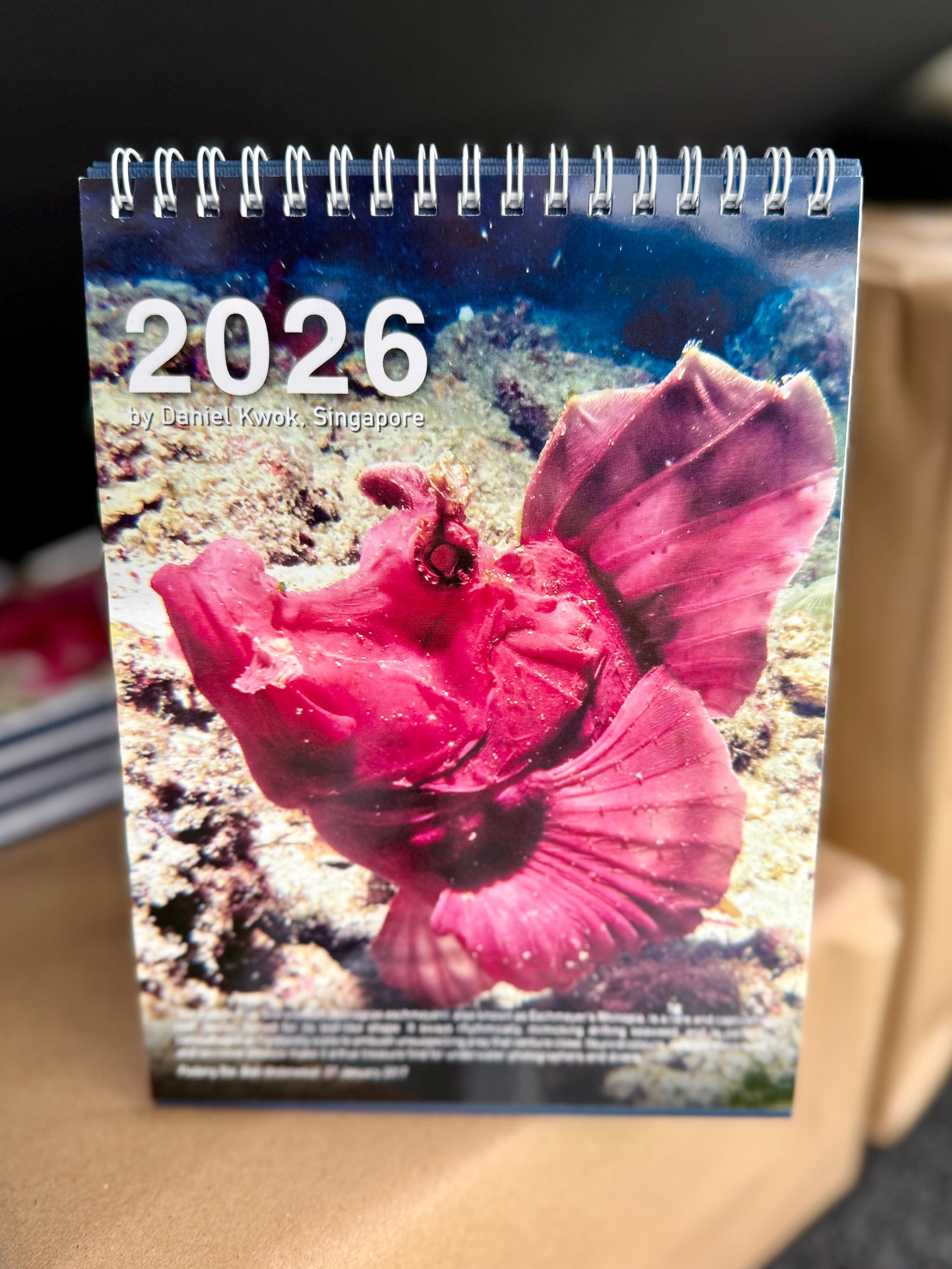 2026 Underwater World Calendar by Daniel Kwok – Ocean Synthesis Pte Ltd